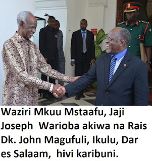 WAZIRI MKUU MSTAAFU JAJI WARIOBA APONGEZA MSIMAMO WA RAIS DK. MAGUFULI ...