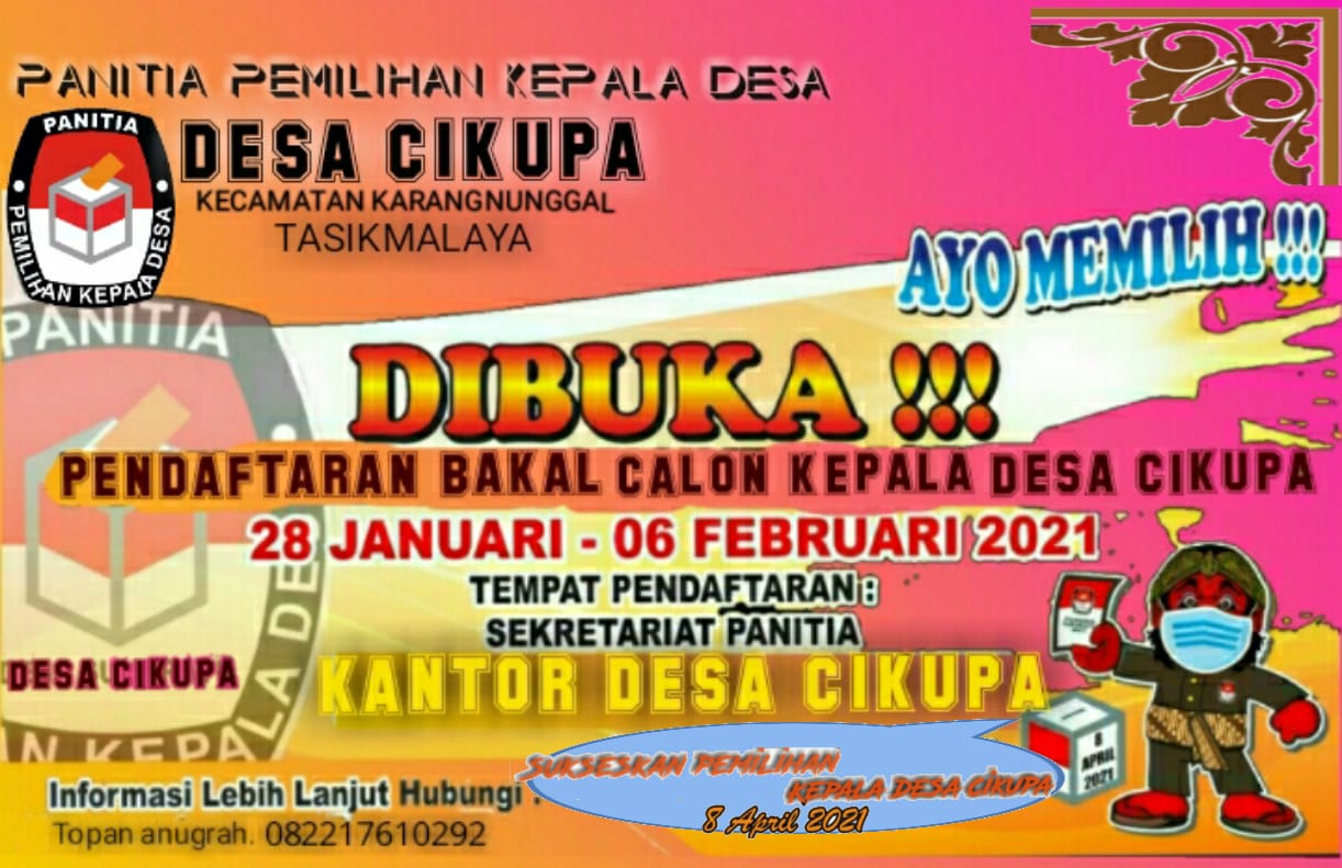 Pendaftaran Pilkades Desa Cikupa Resmi Dibuka, CATAT Ini Syaratnya ...