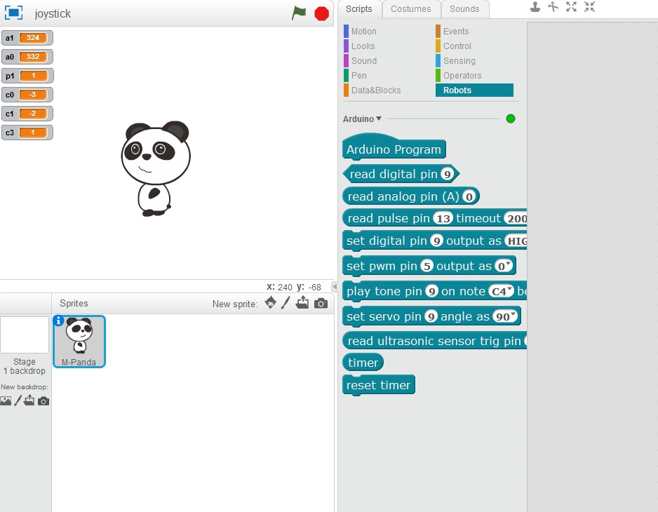 Ashing's Blog: A Joystick example for Connecting arduino to mblock ...