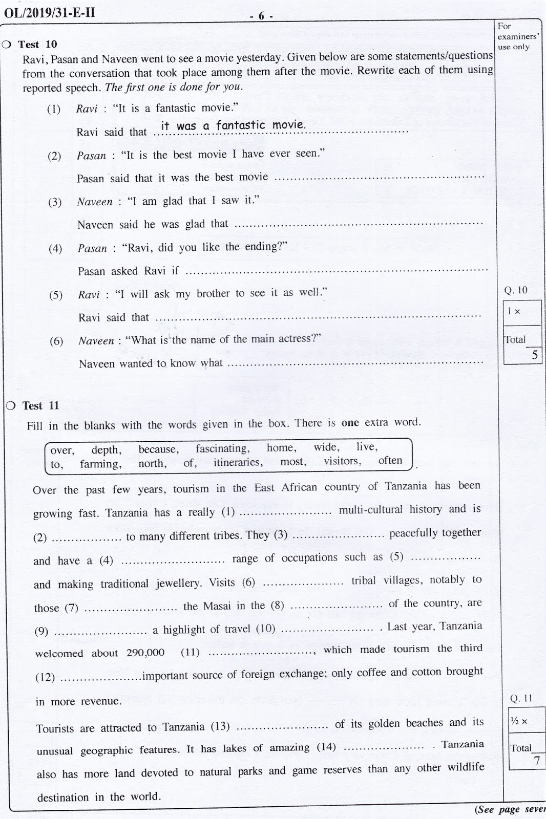 English Model Activities O/ L : OL 2019 NEW SYLLABUS ENGLISH PAPER