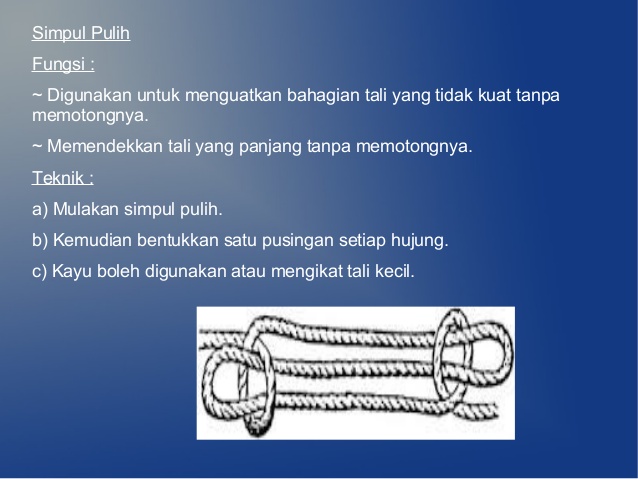 Pandu Puteri: Contoh Simpulan Dan Ikatan