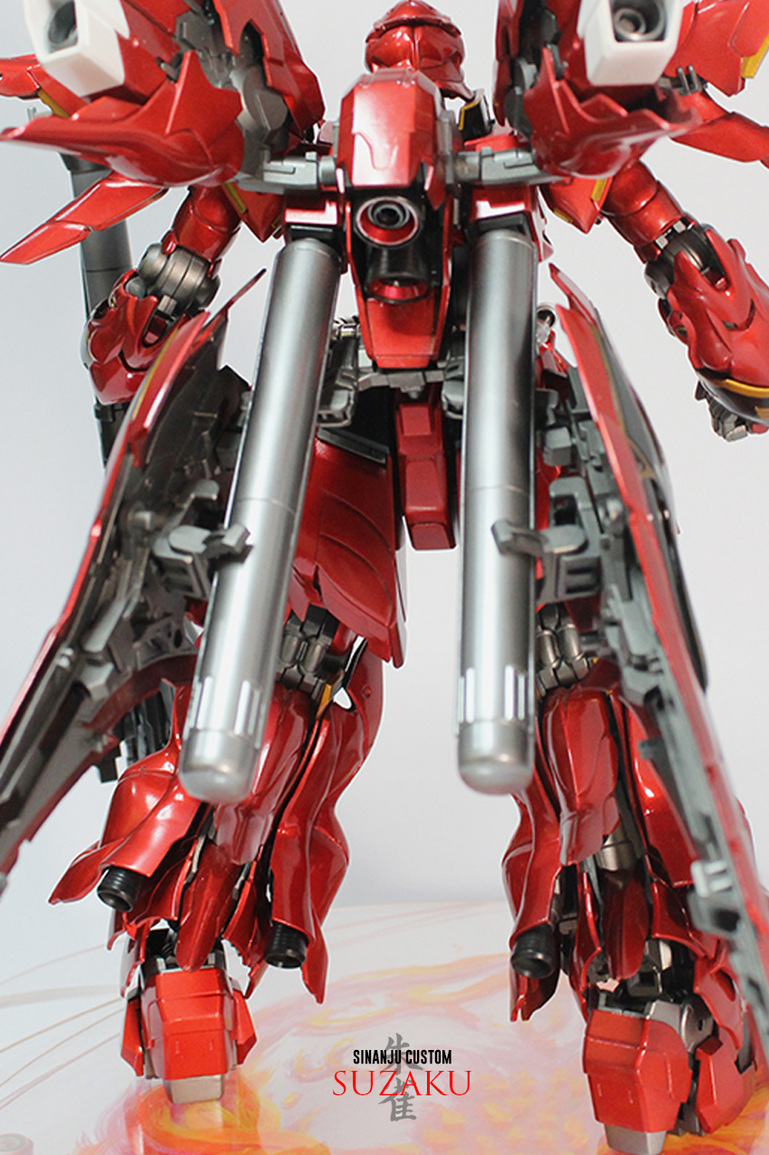 GUNDAM GUY: MG 1/100 Sinanju Custom Suzaku - Customized Build