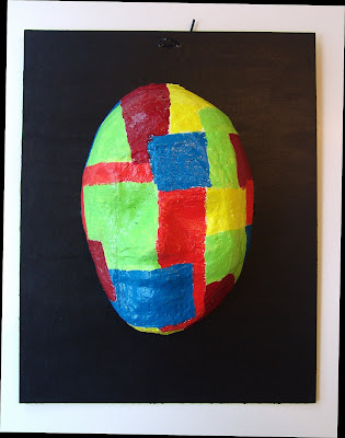 Cool Stuff Art Gallery: Plaster Cloth Mounted Mask Art Project