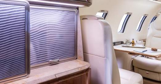 The Learjet 70 can seat up to 8 comfortably.