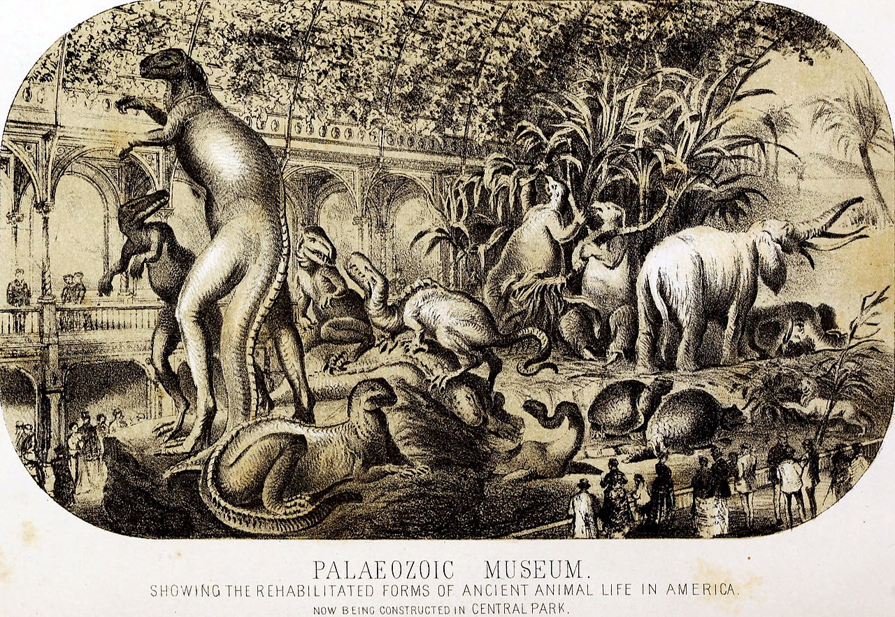 Manospondylus: Antique Paleoart: The Lost Paleozoic Museum