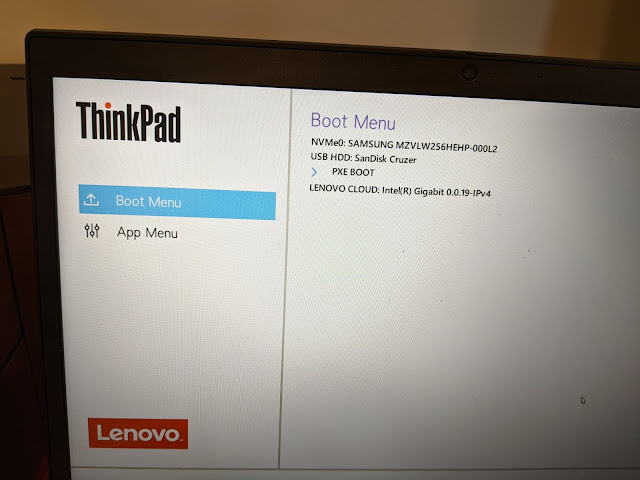 Lenovo Thinkpad T490 Can't Boot
