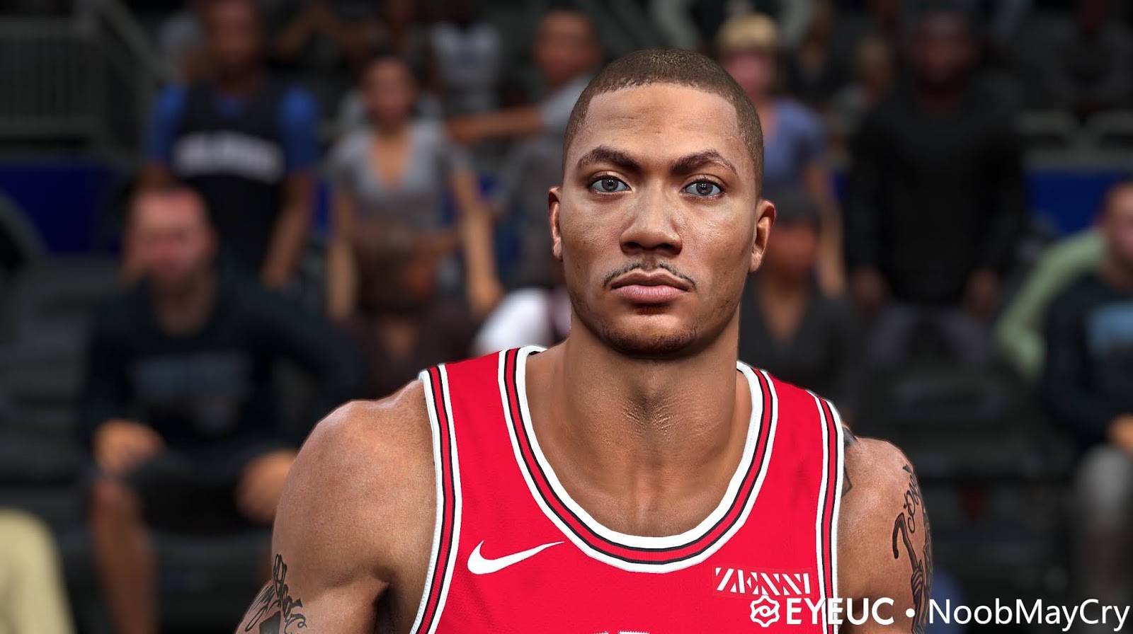 Derrick Rose Cyberface, Hair and Body Model 3 Versions Bulls Version by ...
