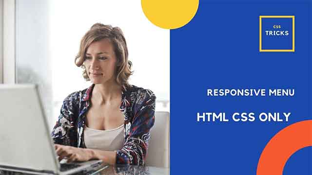 Responsive Navigation Menu Bar in HTML & CSS