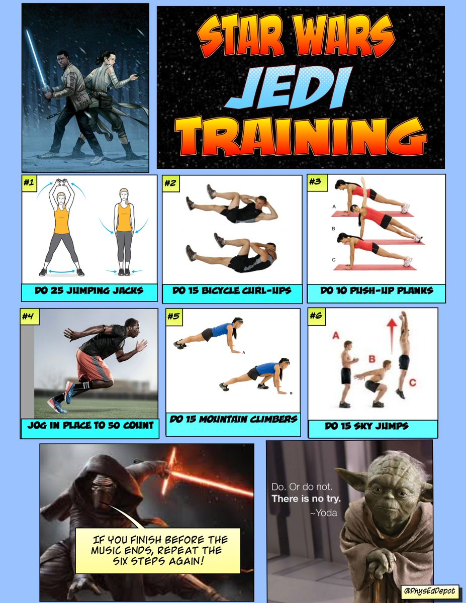 Hoy toca...¡Educación Física!: STAR WARS TRAINING!!#AT HOME