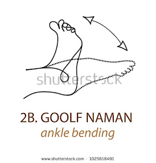 Yoga: Goolf Naman (ankle bending)