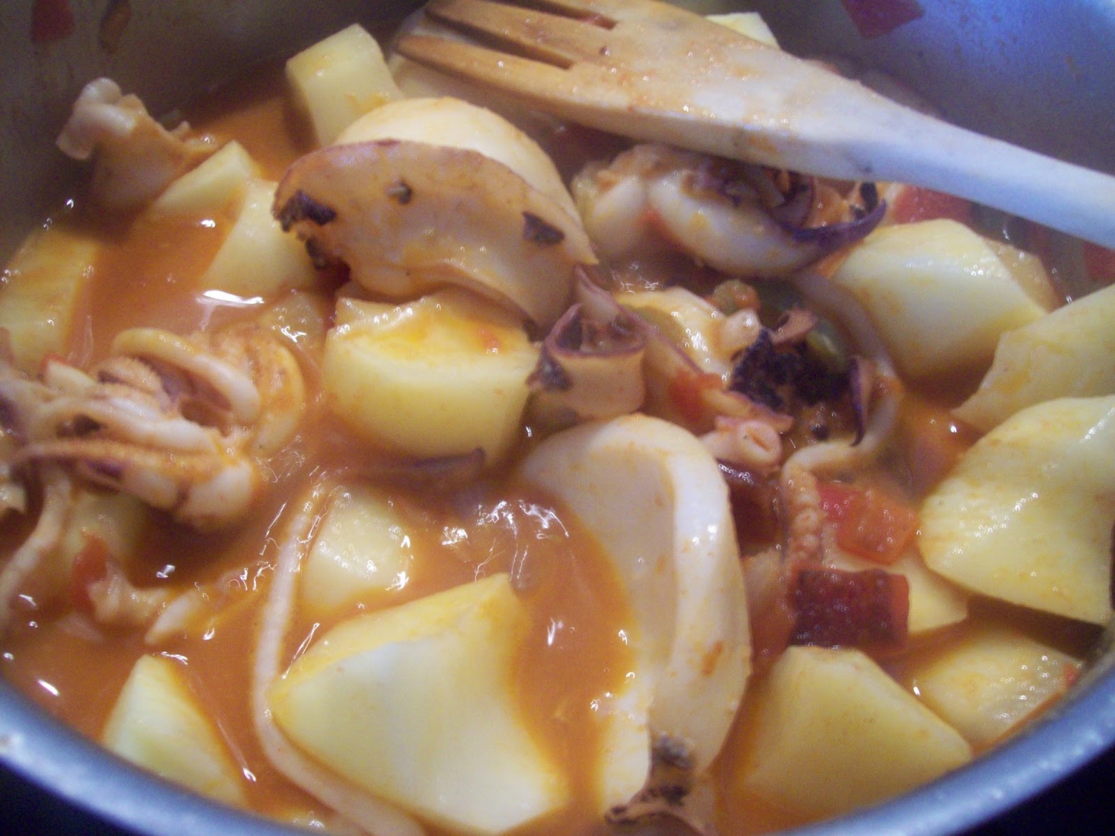 Mis recetas escondidas: CHOCOS CON PATATAS PASO A PASO.