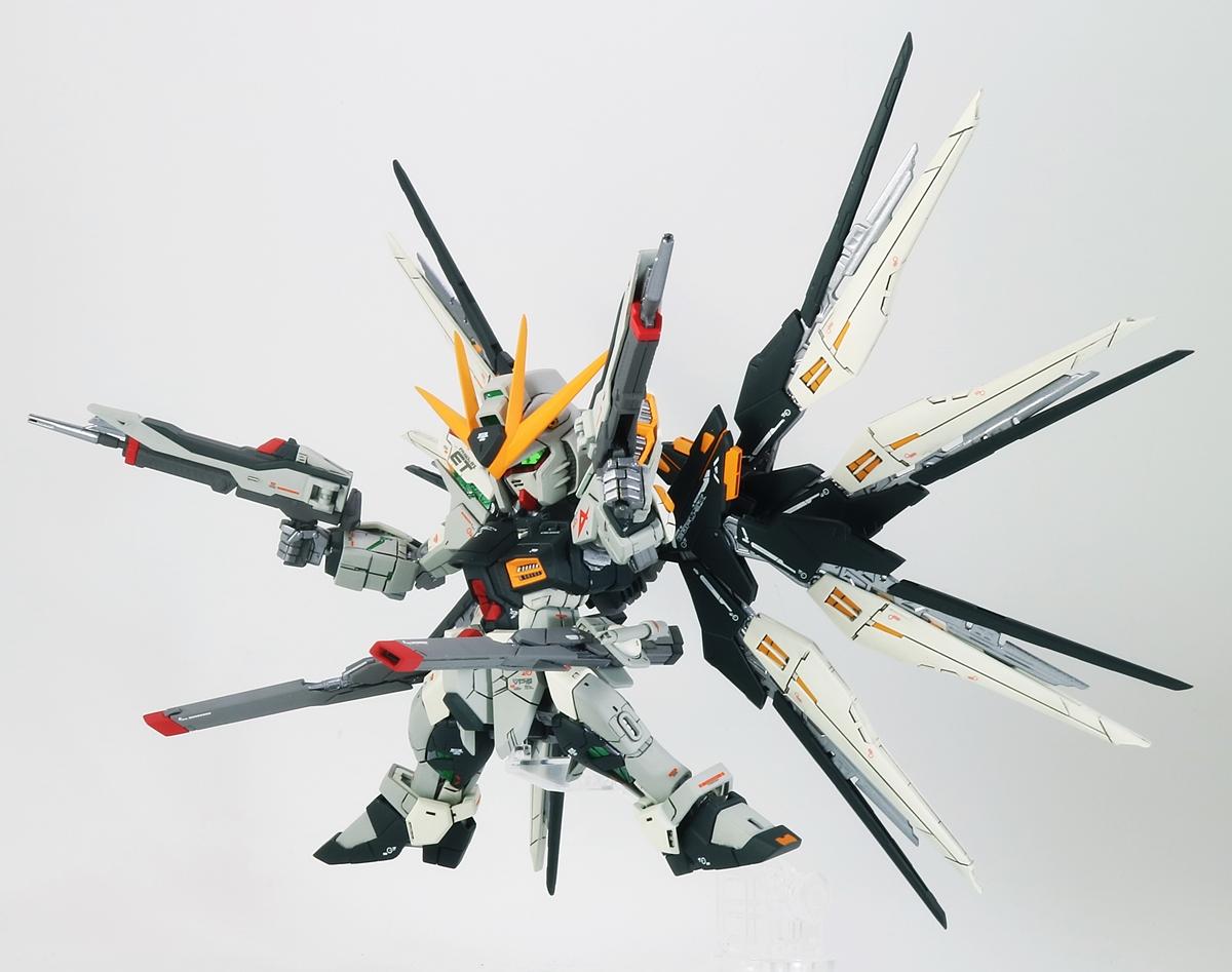 Custom Build: SD x RG Strike Freedom Gundam "nu Colors"
