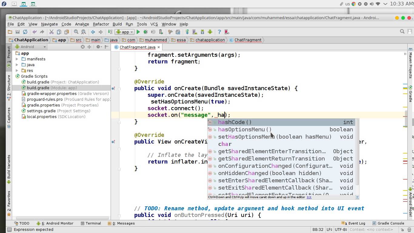 231 Android Studio Chat network JSON NodeJS JavaScript | كورسات بالعربي