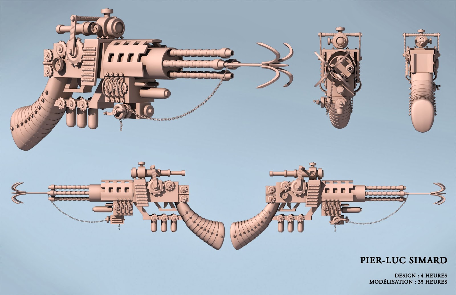 Pier-Luc Simard: Steampunk harpoon-gun; presentation