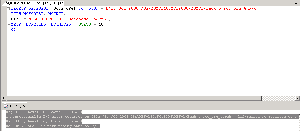Smile leads to success: Msg 3271, Level 16, State 1, Line 1 A ...