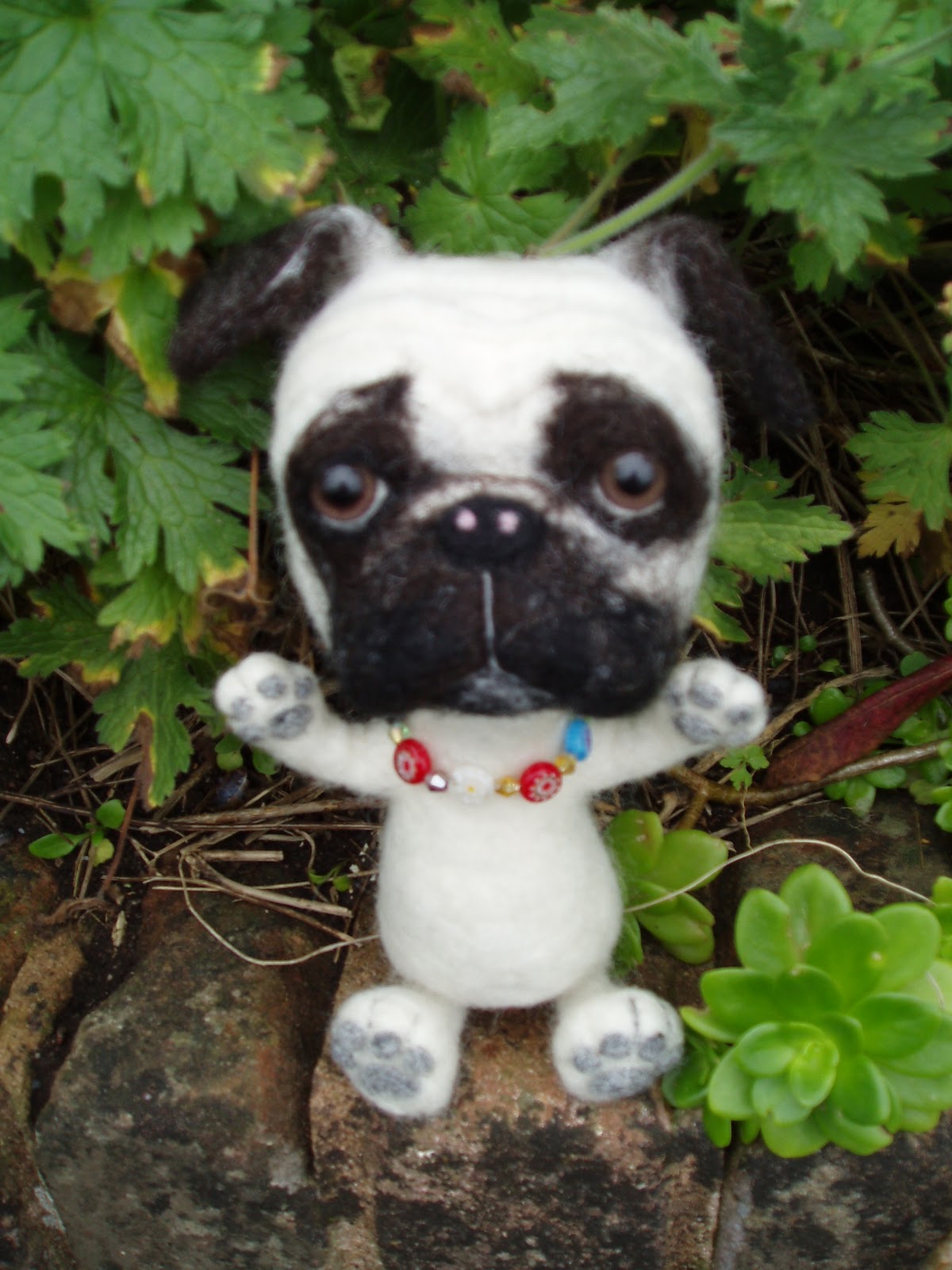 Nicola's Needle Felted Dogs: Needle Felted Pug Dog