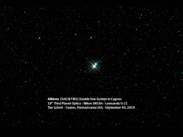 NJAA Astro Photography: Tim Schott's Image of the Double Star Albireo ...