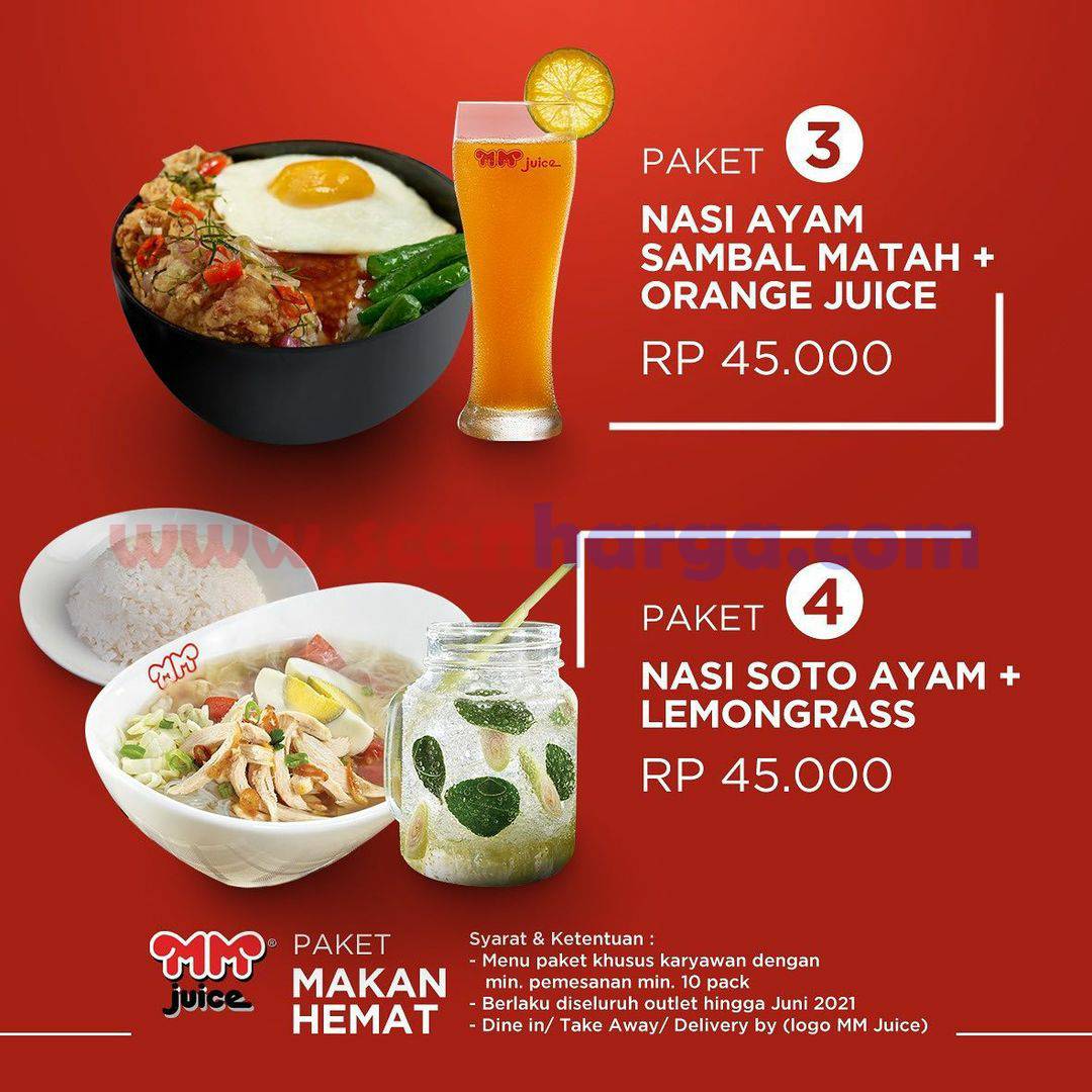 Promo MM Juice Paket Makan Siang 1 Makanan + 1 Minuman cuma Rp 45.000 ...