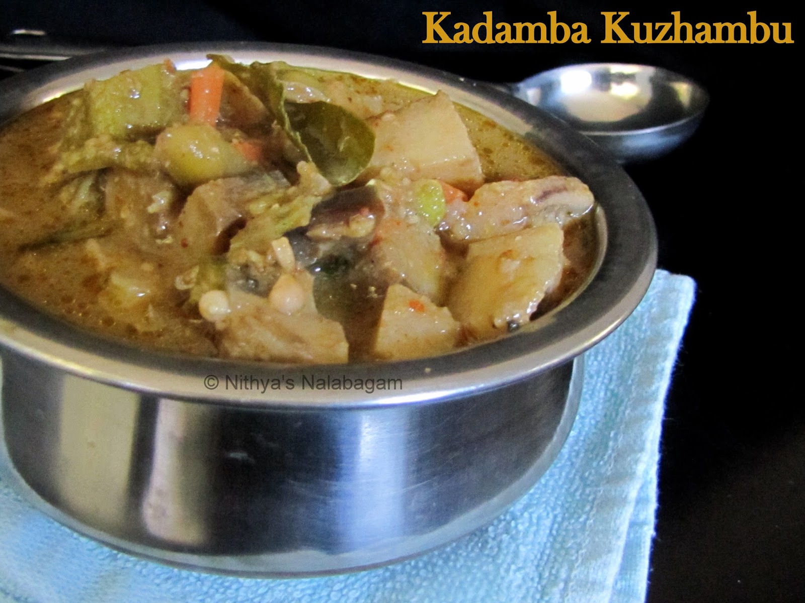 Kadamba Kuzhambu | Mixed Vegetable Kuzhambu |Nithya's Nalabagam
