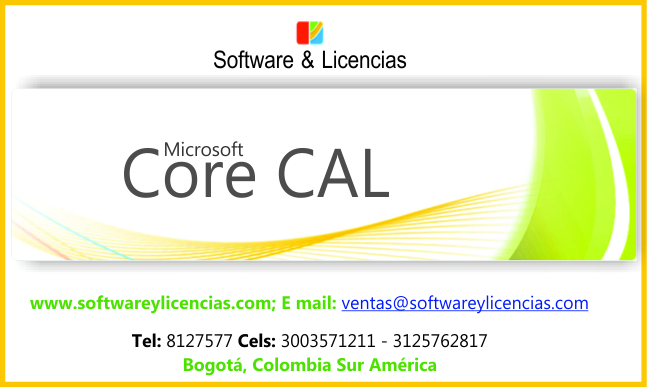 Microsoft Core CAL - "Software Original Tienda Digital"Software ...