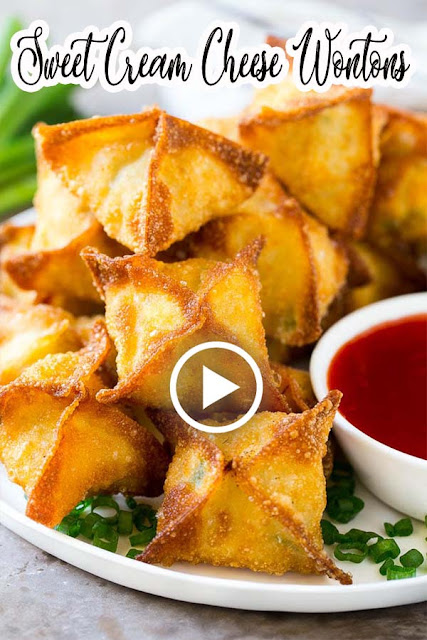Sweet Cream Cheese Wontons