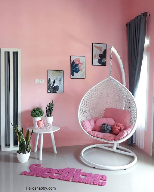 A Classy and Elegant Pink House Design, That Simple and Easy to Try at ...