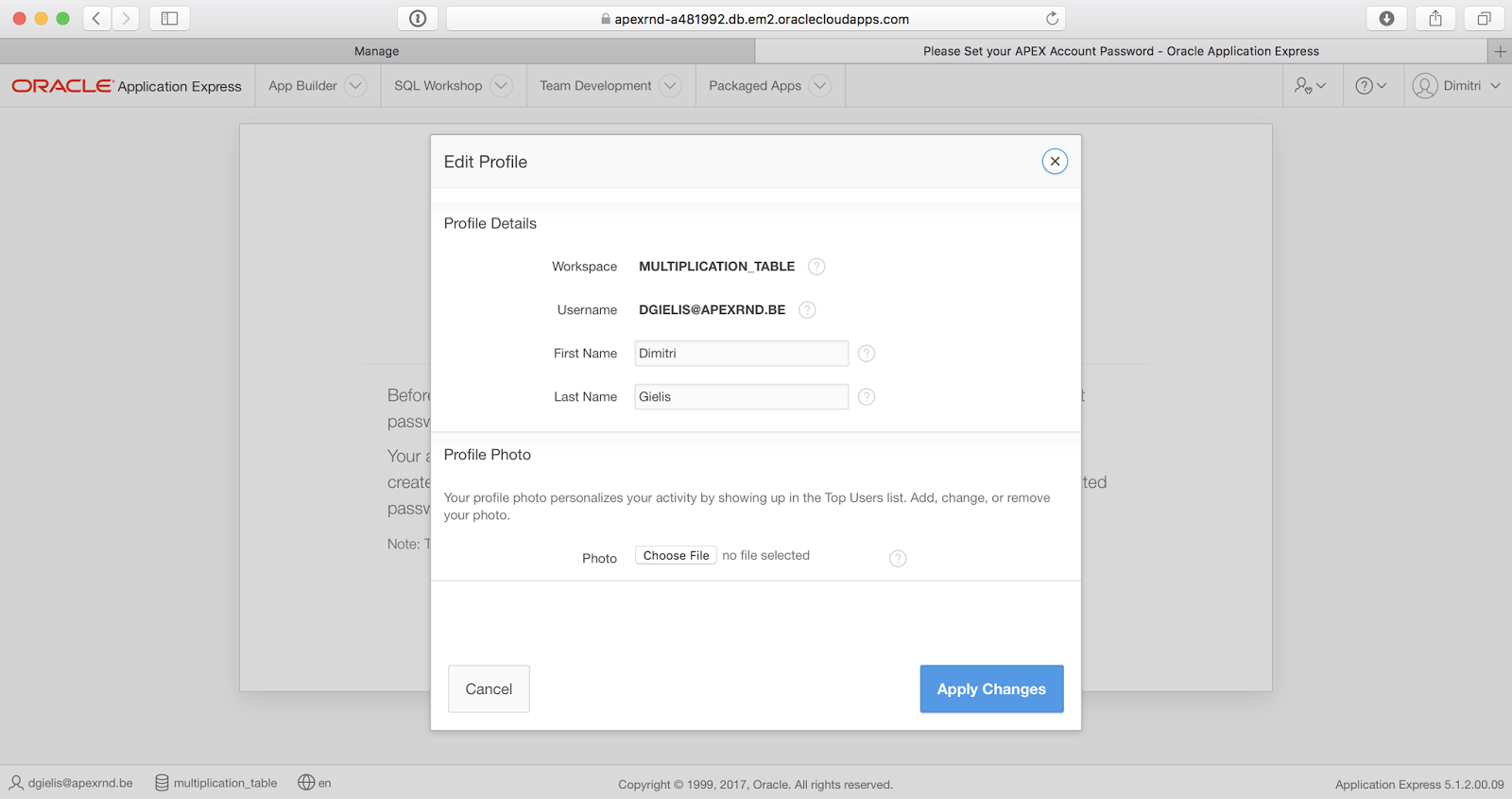 Dimitri Gielis Blog Oracle Application Express Apex Multiple Apex