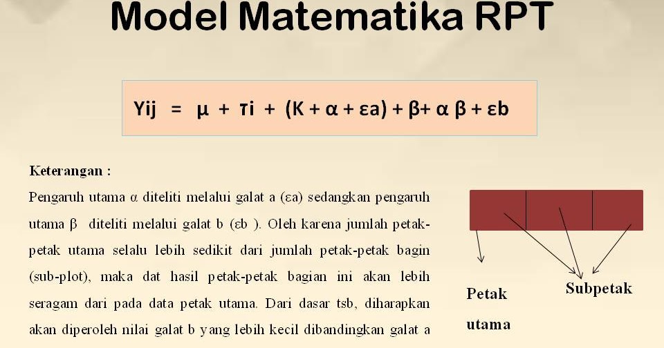 RPT dalam RAL dan RAK (2 Pertemuan)