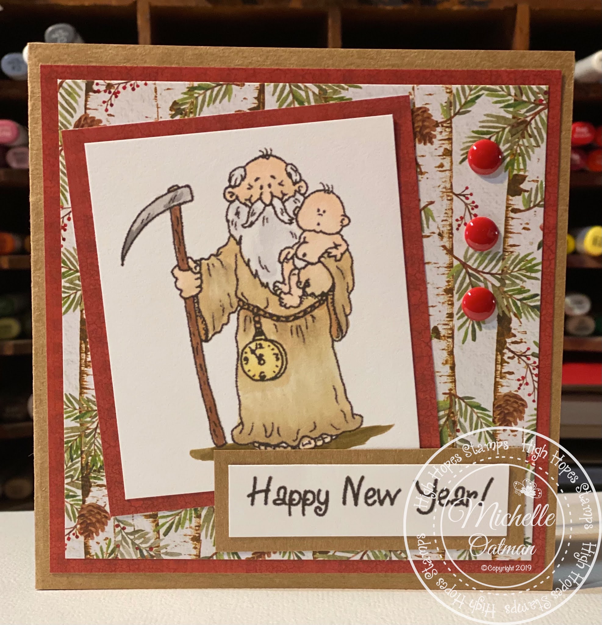 Baby New Year Father Time