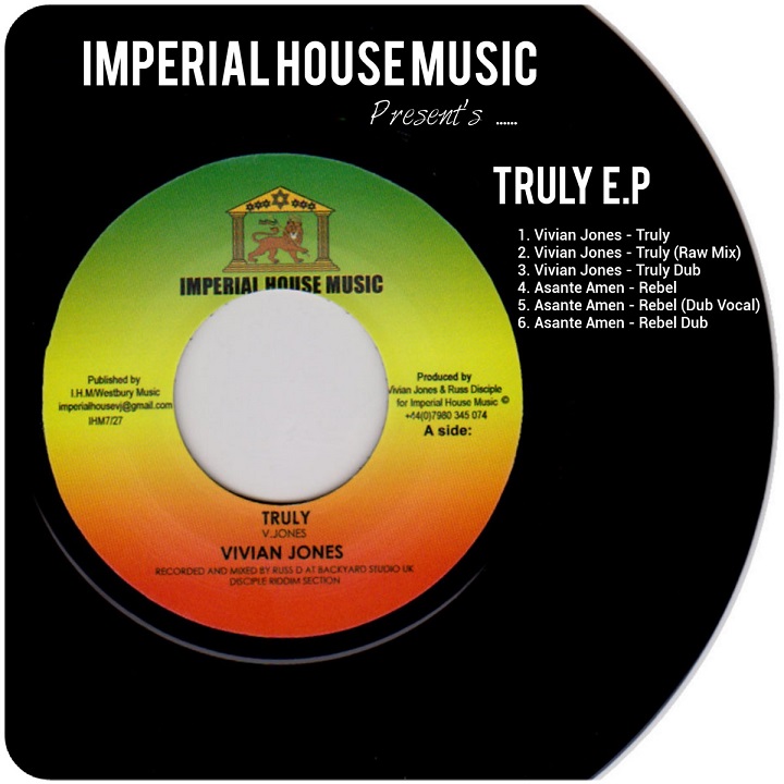 Compartilhando Reggae: Vivian Jones - Truly [EP] 2019