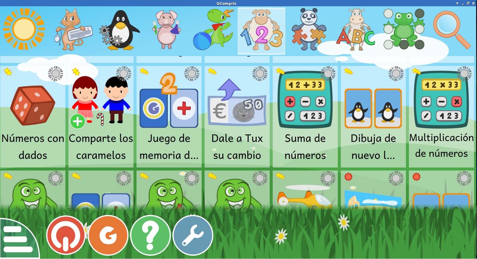 segundo 2020: GCOMPRIS - SOFTWARE EDUCATIVO