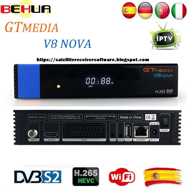 GTMedia Freesat V8 Nova Blue - Receptor Satélite GTMedia V8 Nova Blue ...