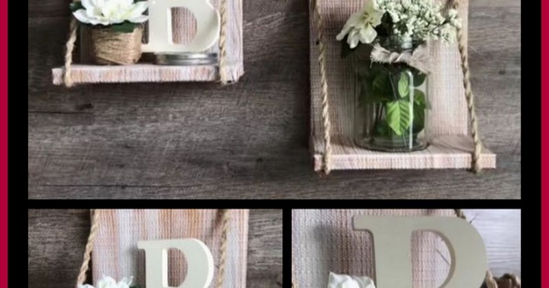 Dollar Store Crafter: Make Farmhouse Style Floating Shelves Using ...