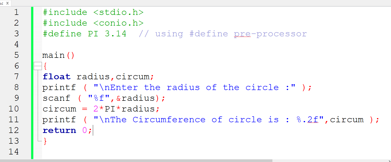 C Program to calculate Area and Circumference of Circle || বৃত্তের ...