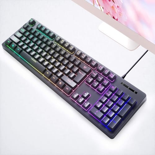 Review LORERAN Wired LED Ergonomic Keyboard