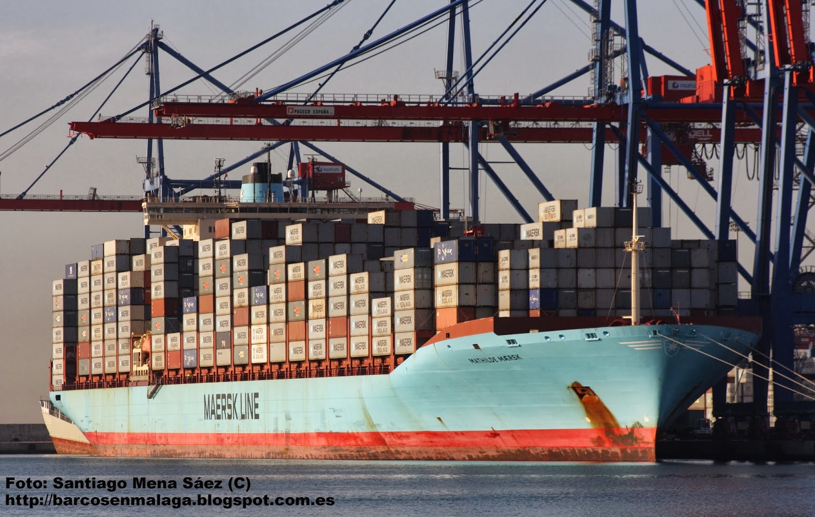 Barcos en Málaga: MATHILDE MAERSK (actual GERDA MAERSK)