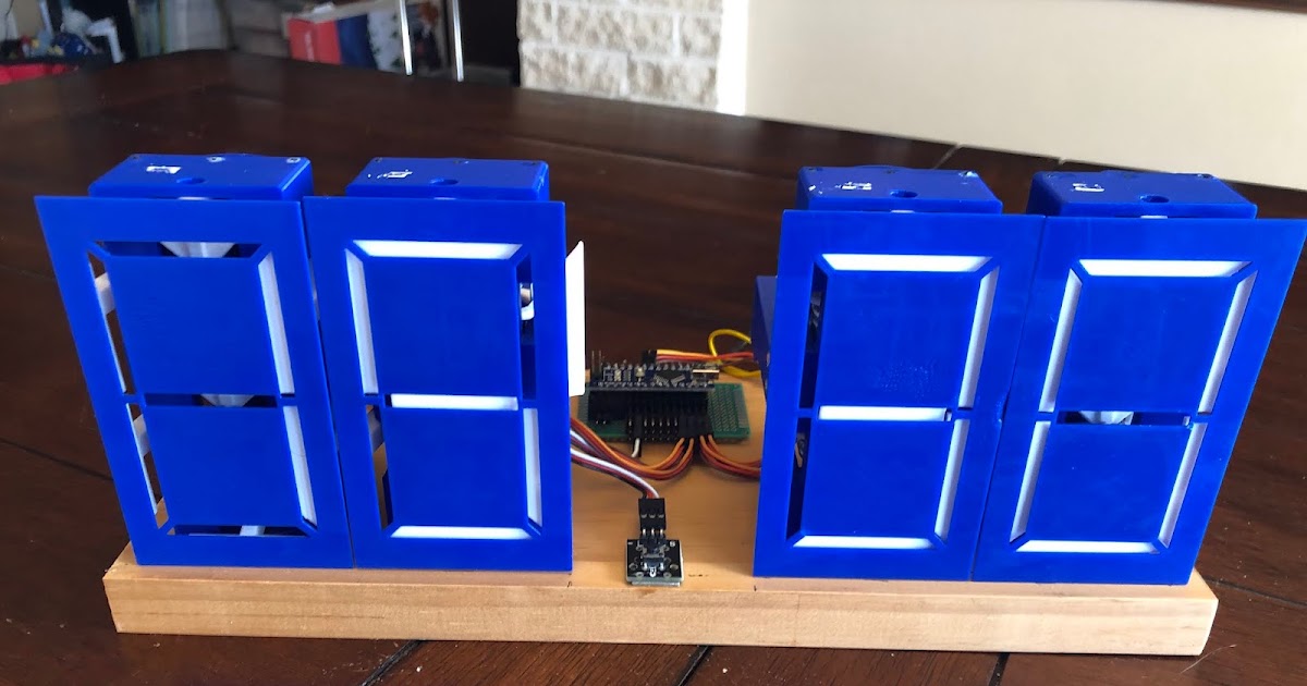 Mechanical 7-segment Clock