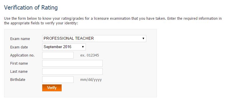 September 2016 LET passers registration, verification of ratings and ...
