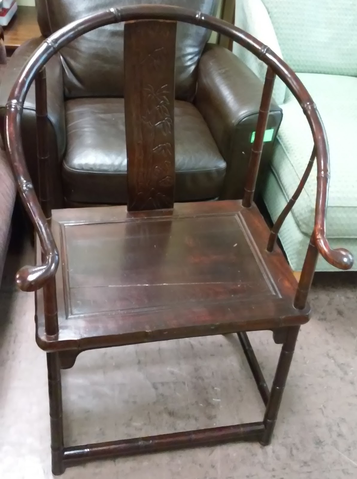 UHURU FURNITURE & COLLECTIBLES: SOLD Asian Arm Chair - $60