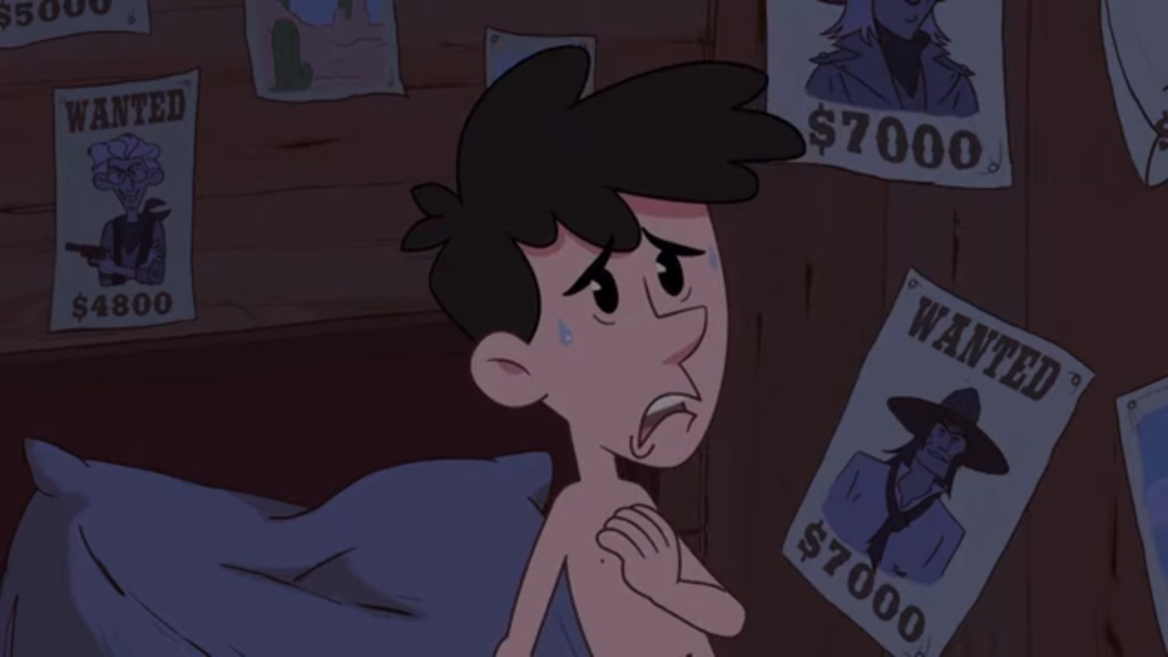 Shirtless Drawn Cartoon Boys: Shirtless Billy Bad in Kid Lucky