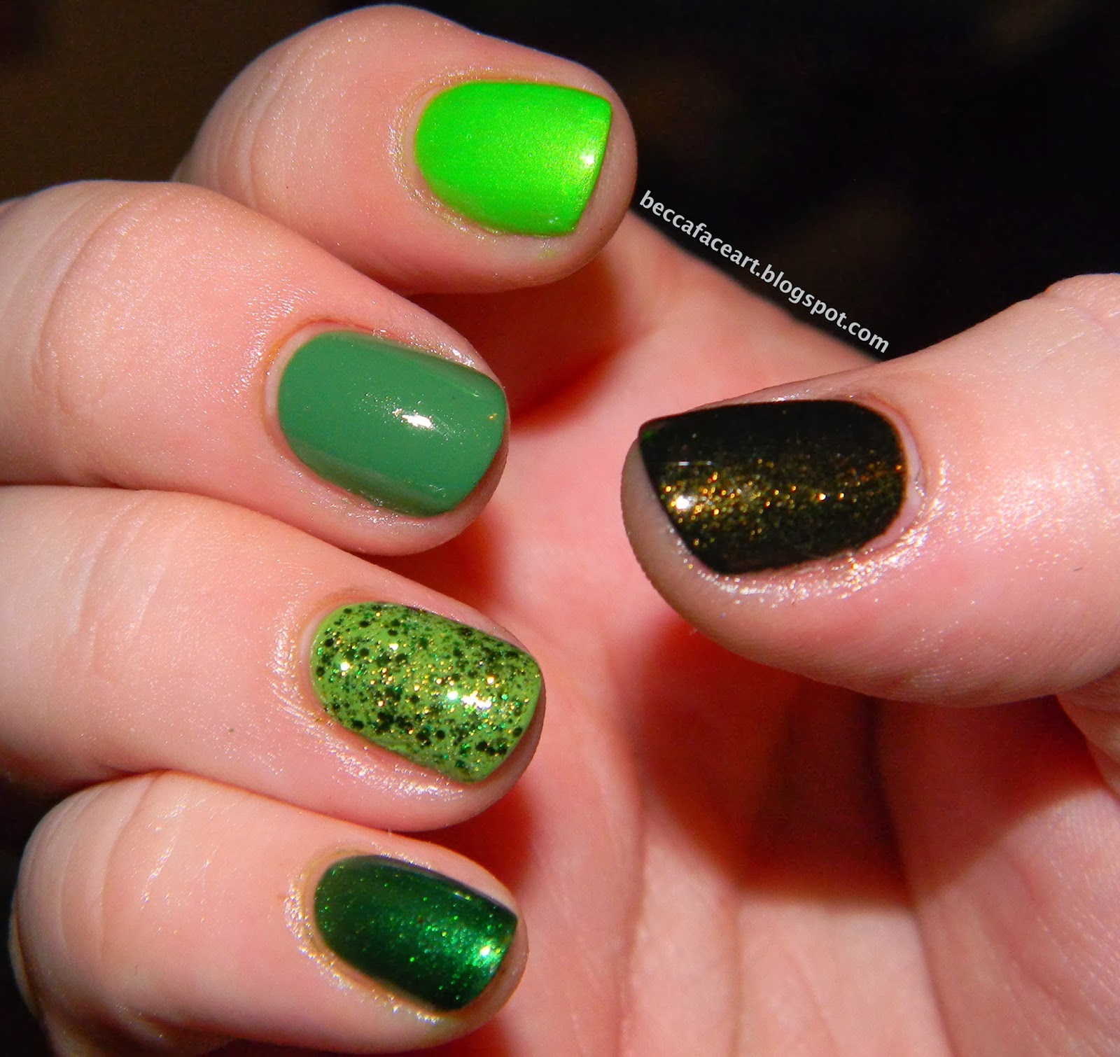 Becca Face Nail Art: Depression Awareness Month Nails