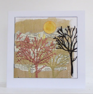 The Sparkly Fairy: Embossed Trees