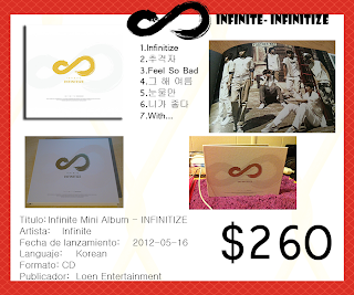Infinite- INFINITIZE | Tienda Kpop Hallyu México