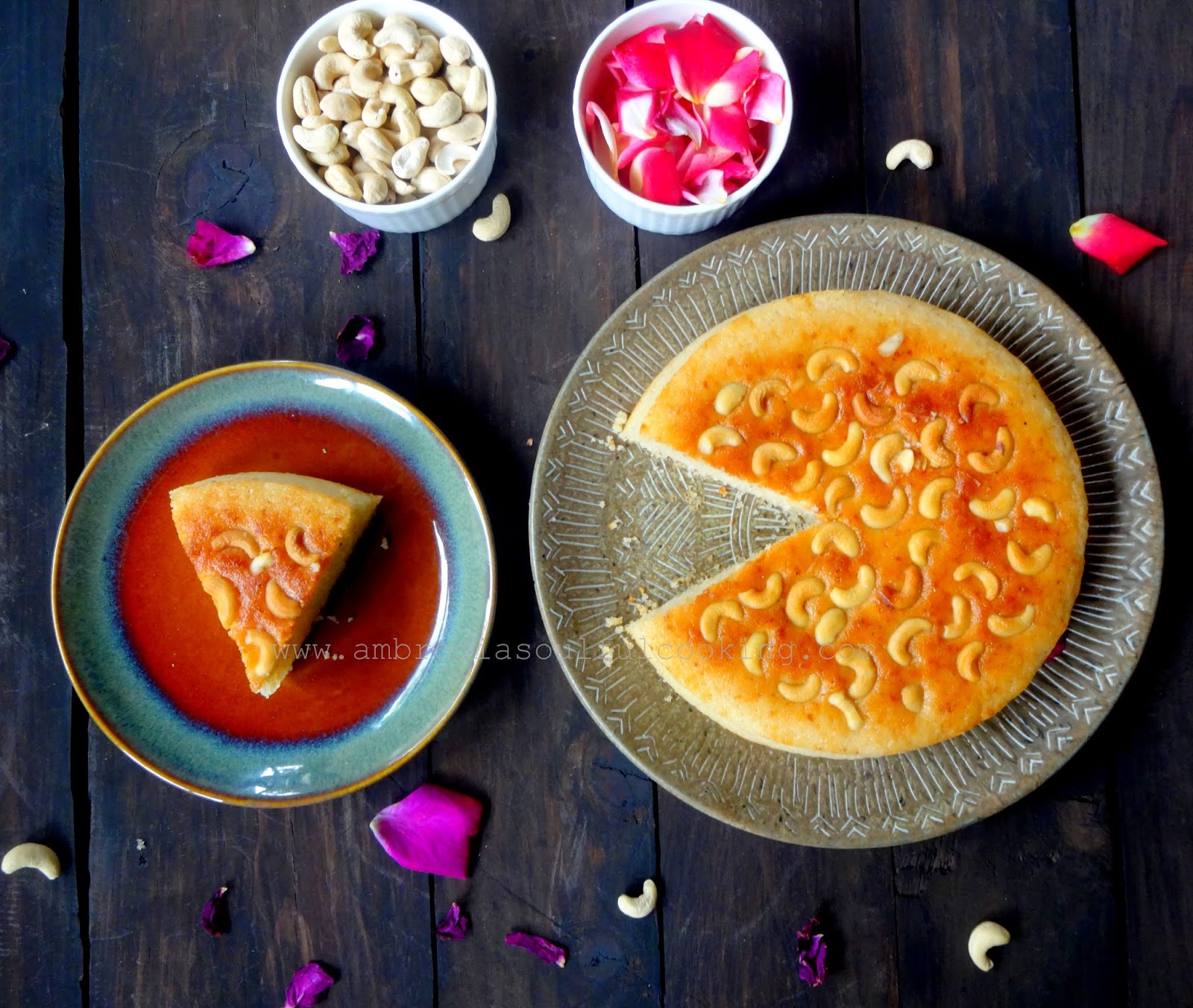 Eggless Semolina Snack Cake (Low Fat) | Ambrosia