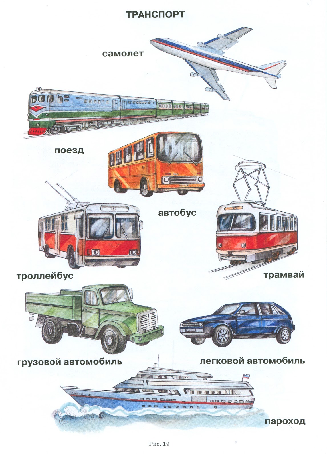 Кабинет логопеда: Транспорт