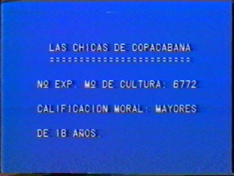 Las Chicas De Copacabana Les Filles De Copacabana 1981 De Jesus Franco Archivo Audiovisual