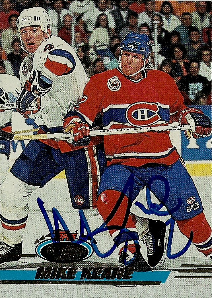 Hell's Valuable Collectibles: Mike Keane Autographed Card