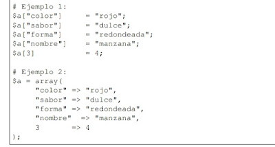 LENGUAJE PHP: Arreglos