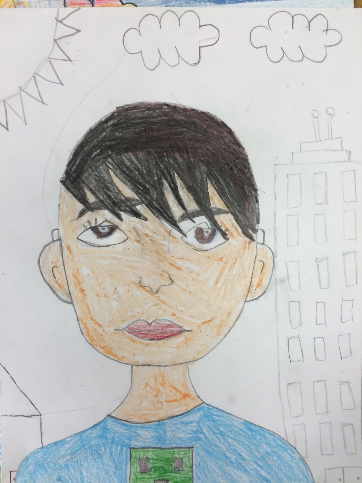 The Art Studio at Cooper Dual Language Academy: Self-Portrait with ...