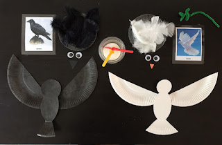 Wugs and Dooey: Raven and Dove Craft